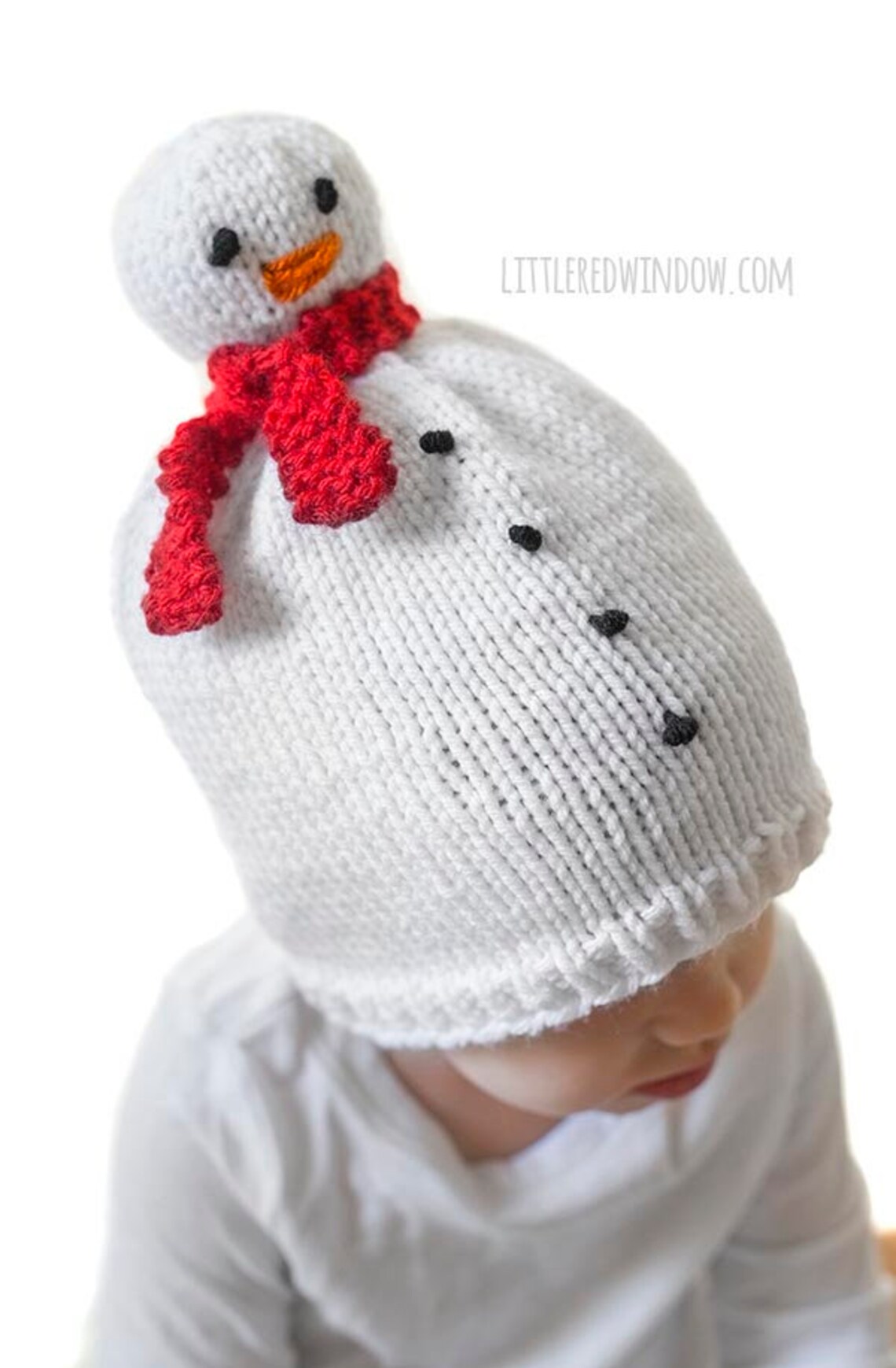 Snowman Hat KNITTING PATTERN / Snowman Pattern / Newborn | Etsy