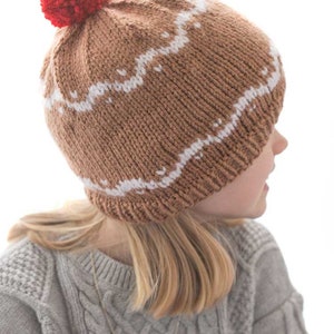 Gingerbread Hat KNITTING PATTERN / Gingerbread Pattern / Christmas Hat ...
