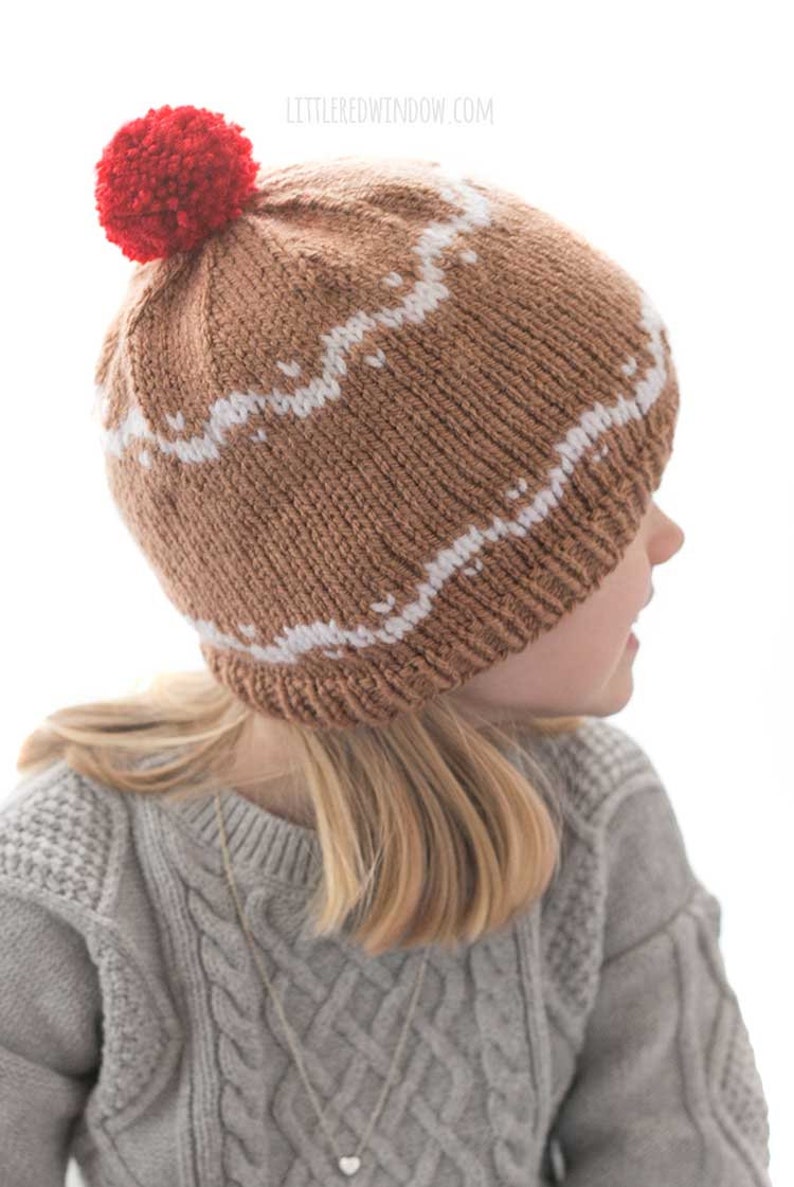 Gingerbread Hat KNITTING PATTERN / Gingerbread Pattern / Christmas Hat ...