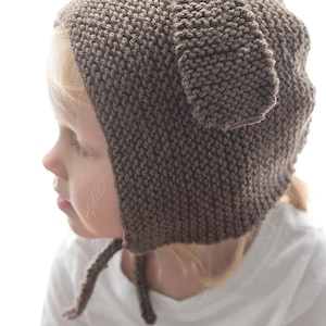Baby Dog Bonnet KNITTING PATTERN / Puppy Dog Bonnet Pattern / Puppy ...