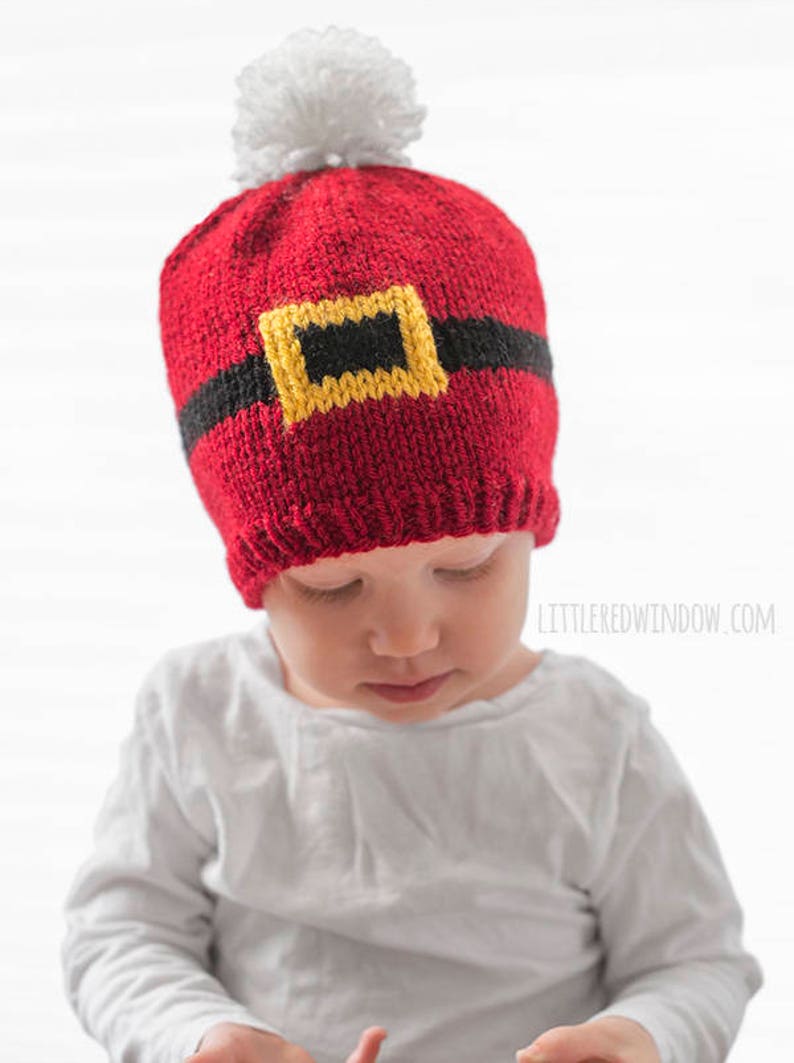 Baby Santa Suit Hat KNITTING PATTERN / Santa Hat Pattern / - Etsy