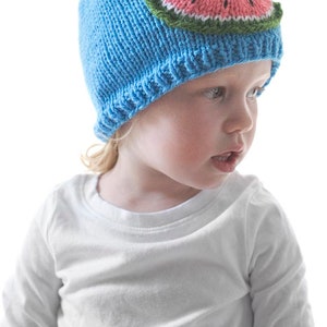 Watermelon Slice Hat KNITTING PATTERN // Watermelon Hat Pattern ...