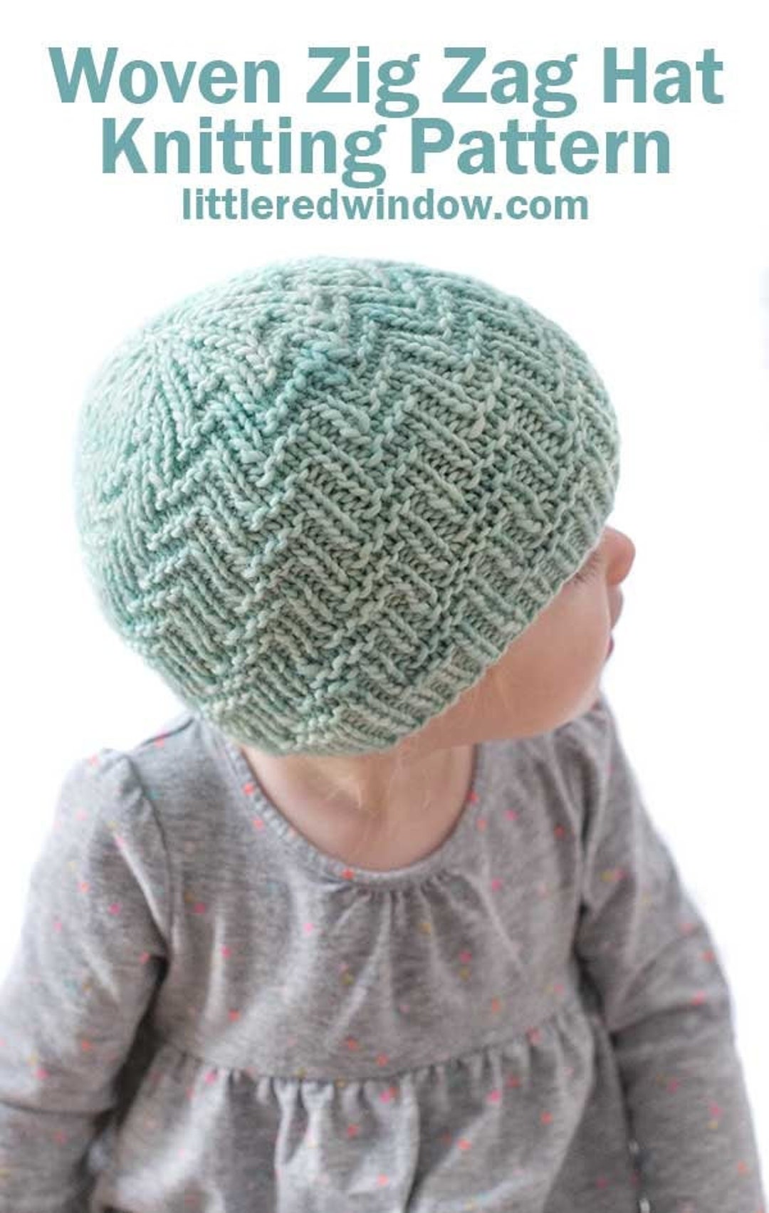 Woven Zig Zag Hat KNITTING PATTERN / Knit Chevron Pattern / Chevron Hat ...