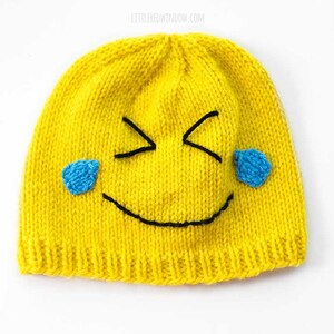 Emoji Hats KNITTING PATTERN / Emoji Pattern / Baby Emoji Hat Knitting ...