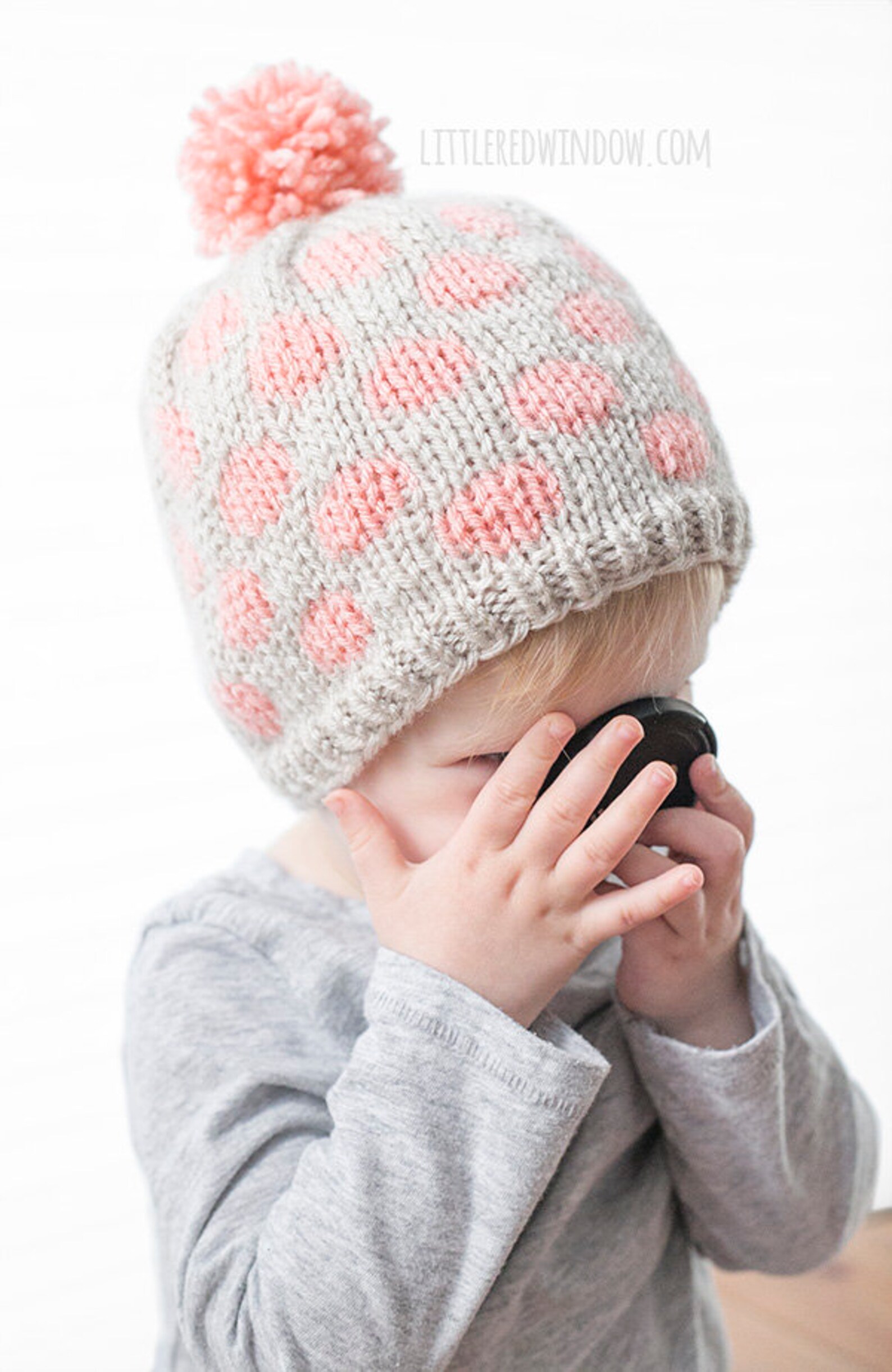 Polka Dot Hat KNITTING PATTERN / Polka Dot Pattern / Polka Dot Baby Hat ...