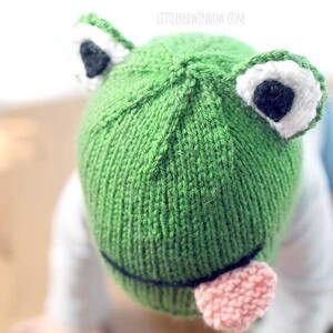 Frog Hat KNITTING PATTERN / Frog Hat Pattern / Knit Frog Hat / Frog Knitting Pattern - Etsy UK
