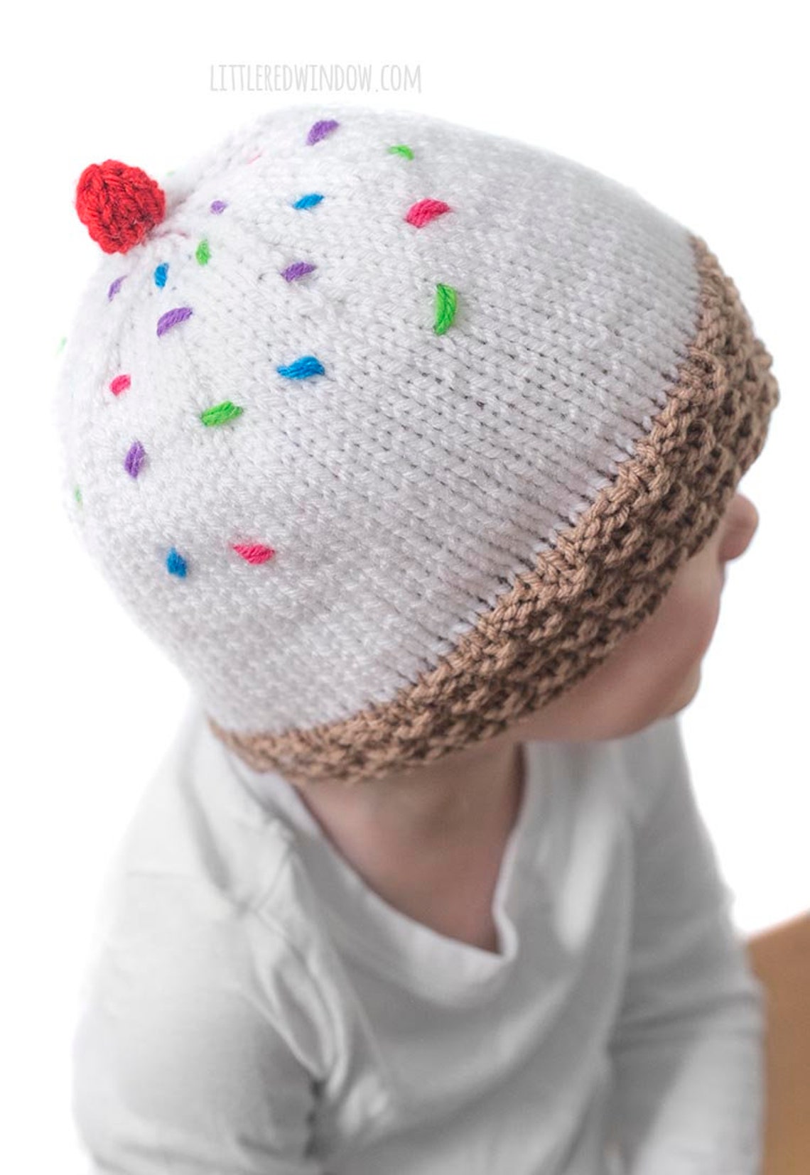 Ice Cream Cone Hat KNITTING PATTERN // Ice Cream Hat Pattern | Etsy