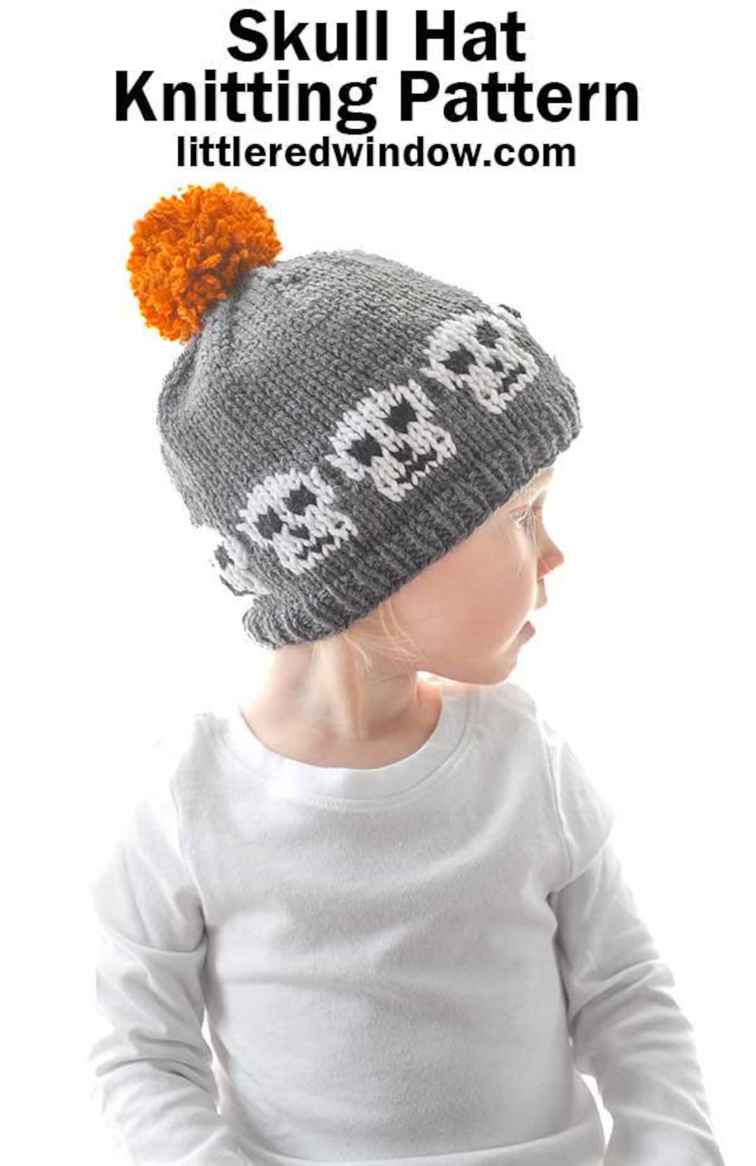 Skull Hat KNITTING PATTERN / Skull Hat Pattern / Skeleton Outfit ...
