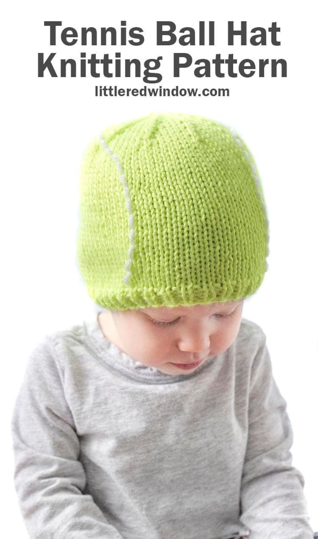 Tennis Ball Hat KNITTING PATTERN / Sports Hat Knitting Pattern / Tennis ...