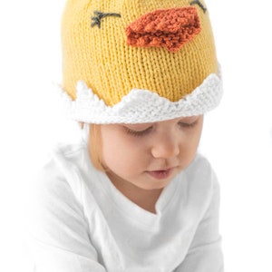 Baby Chick Hat KNITTING PATTERN / Baby Chicken Hat / Easter Chick ...