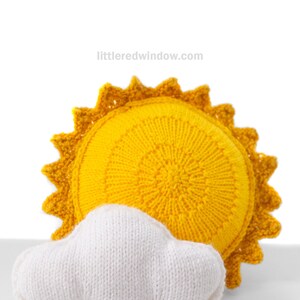 Sweet Sun KNITTING PATTERN / Knit Sun Pattern / Sun Knitting Pattern ...