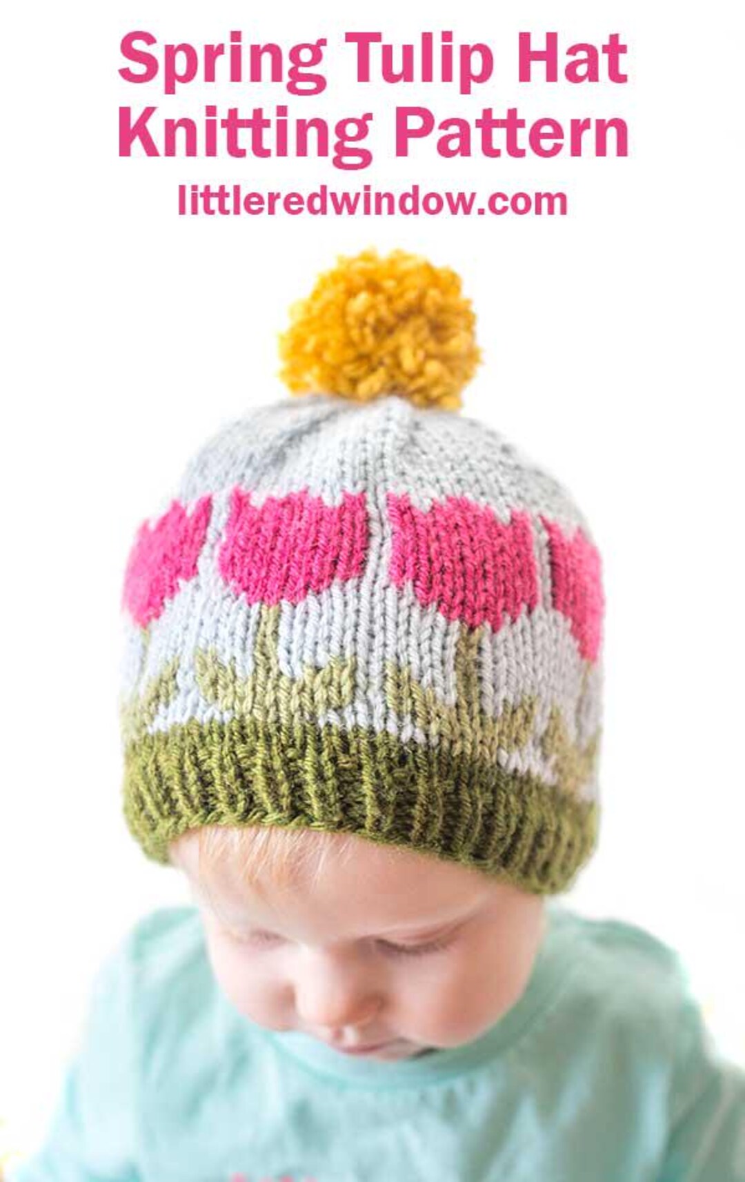 Tulip Hat KNITTING PATTERN / Flower Hat Pattern / Knit Flower Pattern ...