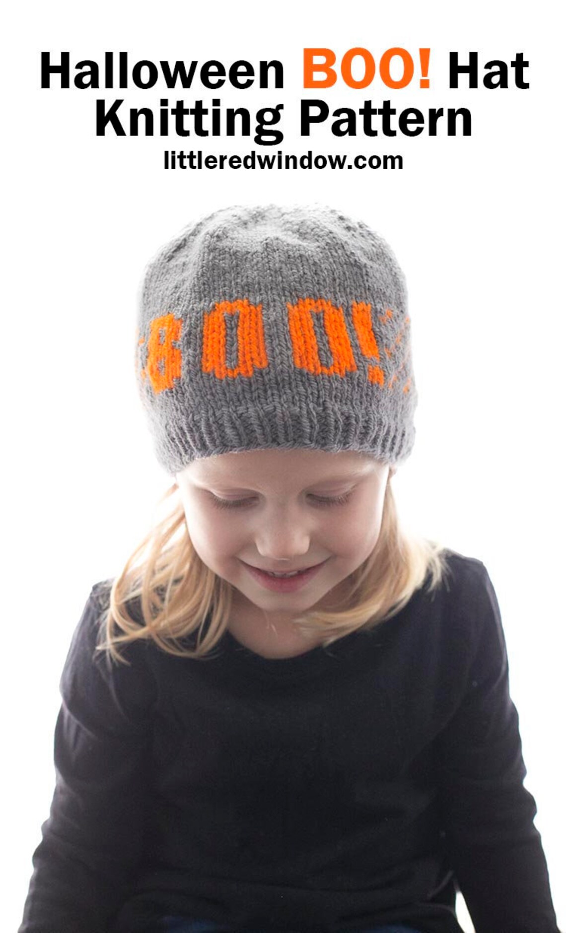 Halloween BOO Hat KNITTING PATTERN / Halloween Baby Hat - Etsy