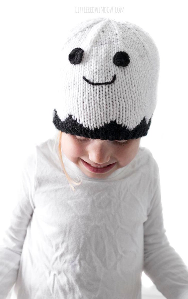 Little Ghost Hat KNITTING PATTERN / Ghost Pattern / Knit Ghost - Etsy