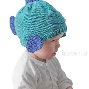 Fish Hat KNITTING PATTERN / Fish Hat Pattern / Baby Fish Hat / Small ...