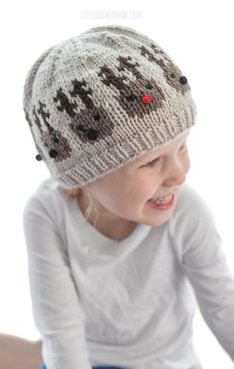 Team of Reindeer Hat KNITTING PATTERN for Babies & Toddlers / | Etsy