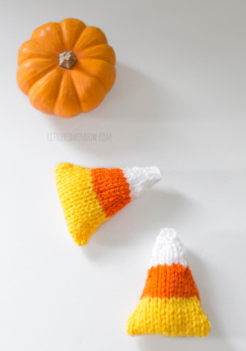 Candy Corn Handwarmer KNITTING PATTERN / Knit Candy Corn - Etsy