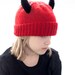 Devil Hat KNITTING PATTERN / Devil Hat Pattern / Knit Devil Hat / Devil ...