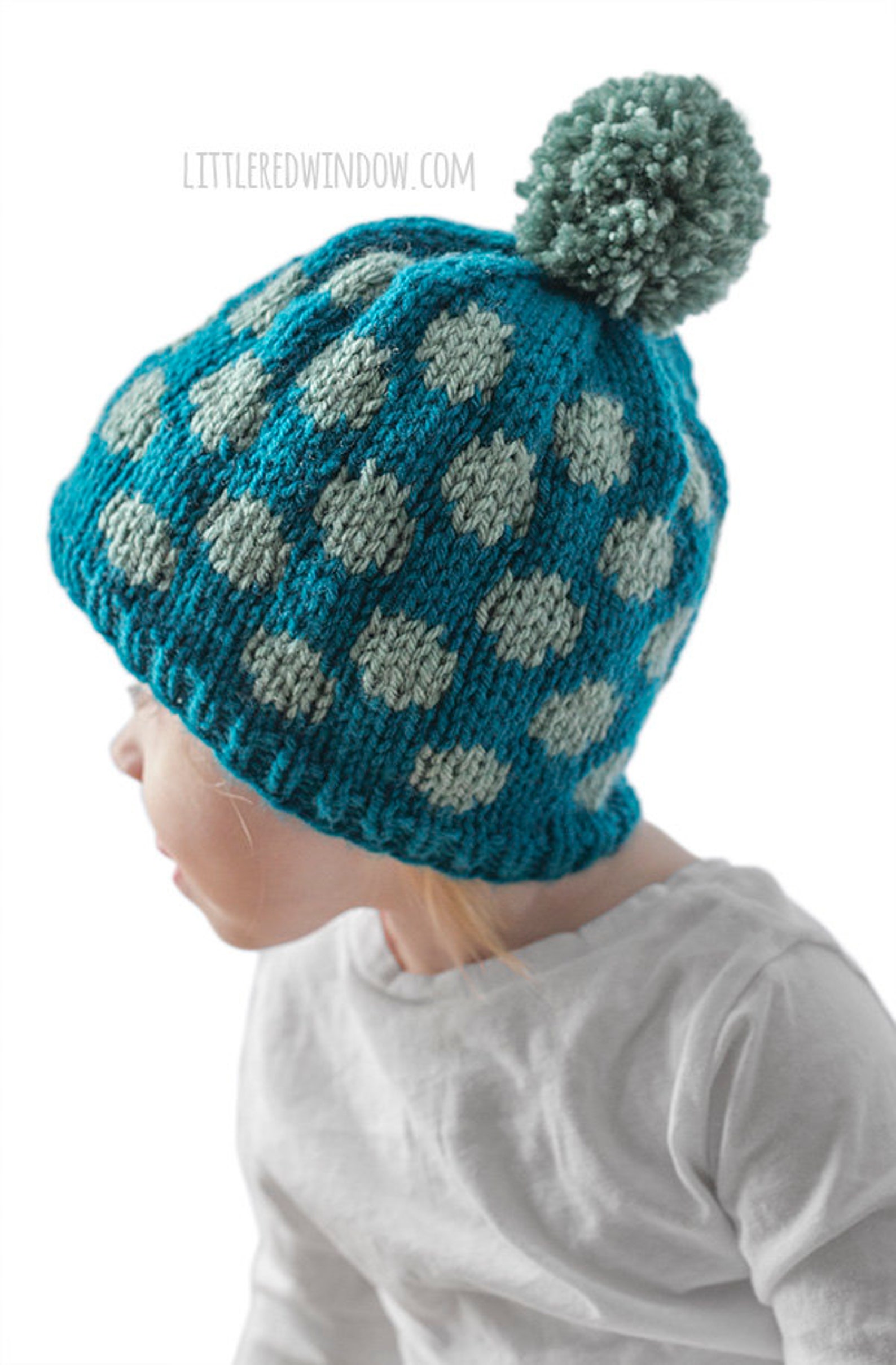 Polka Dot Hat KNITTING PATTERN / Polka Dot Pattern / Polka Dot Baby Hat ...