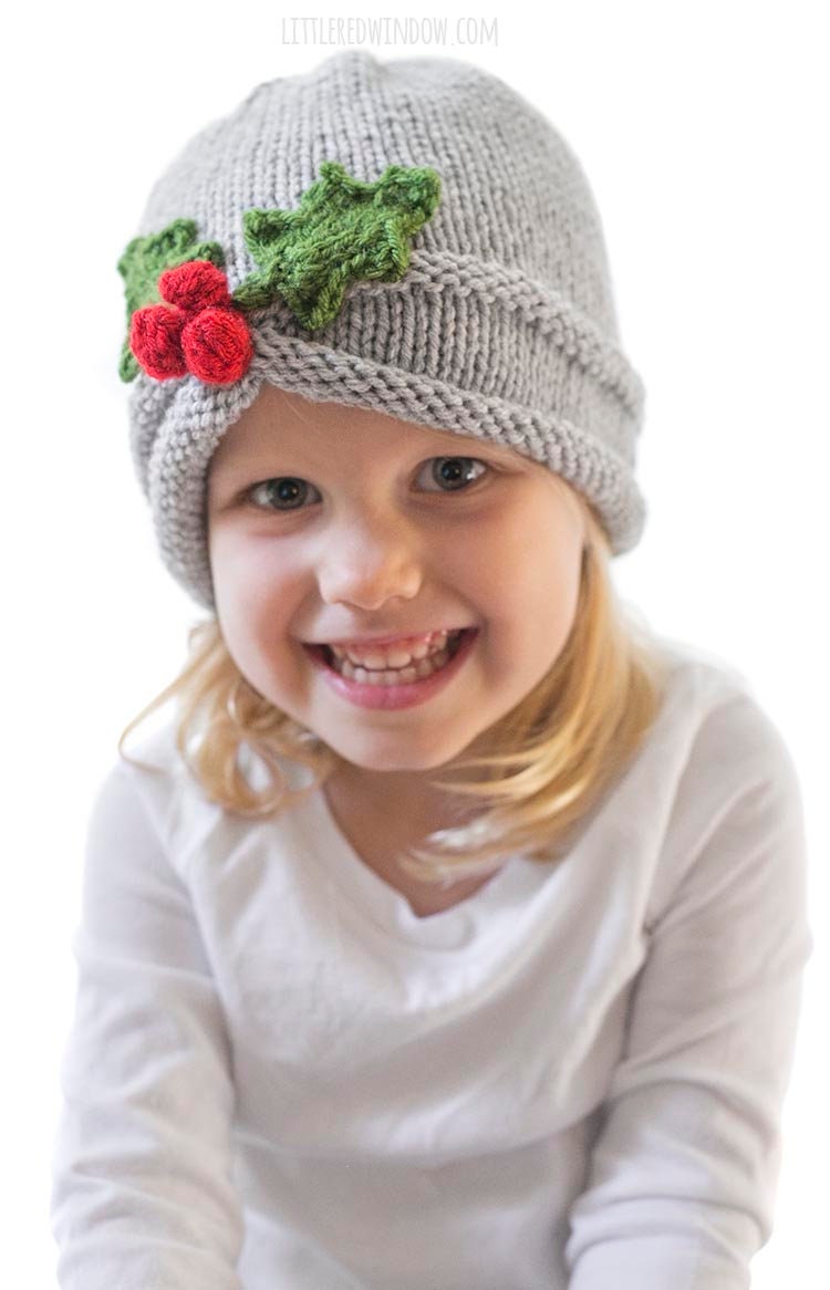 Holly Hat KNITTING PATTERN / Holly Leaf Knitting Pattern / Holly ...