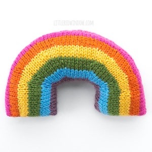 Cloud & Rainbow KNITTING PATTERNS / Knit Rainbow Pattern / Knit Cloud ...