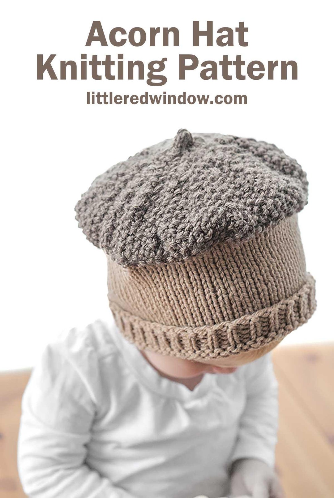 Fall Acorn Hat KNITTING PATTERN / Acorn Hat Pattern / Acorn Knitting ...