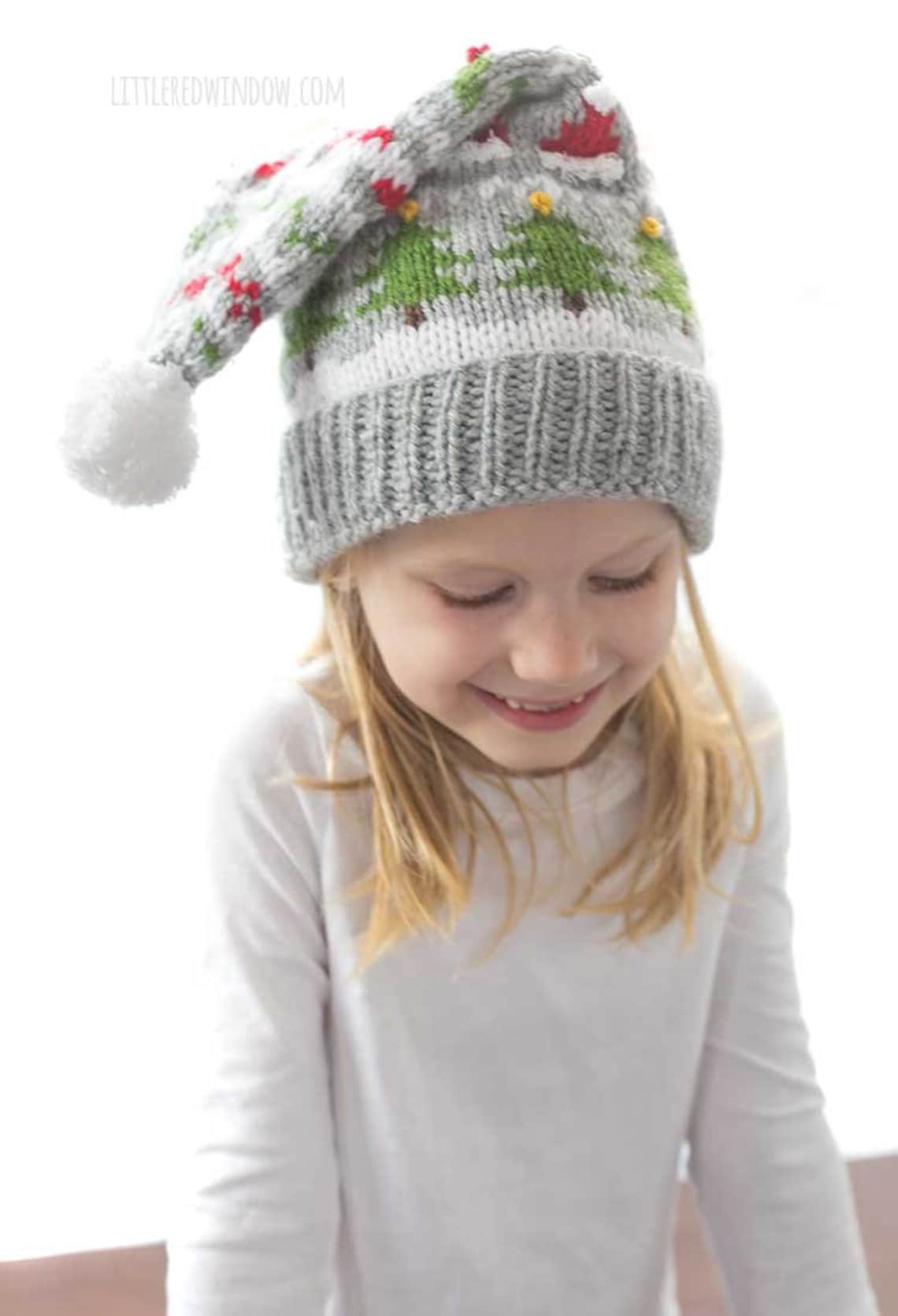 Christmas Stocking Cap KNITTING PATTERN / Christmas Fair Isle - Etsy