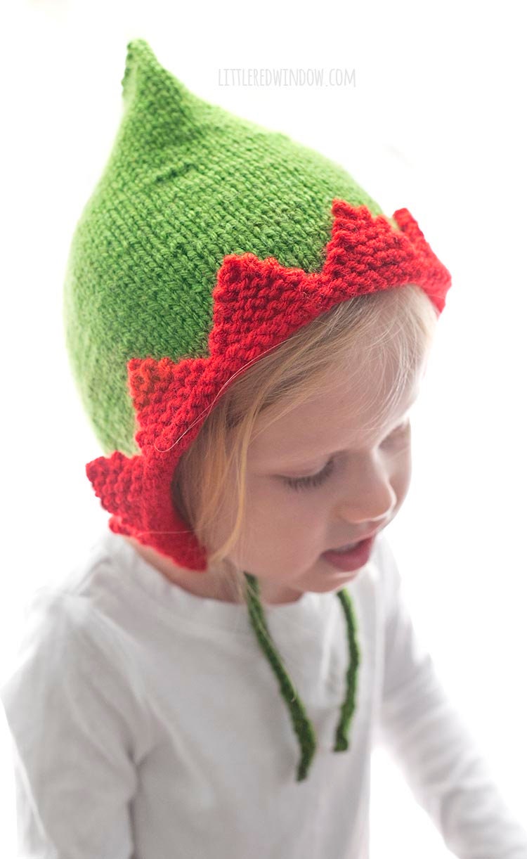 Elf Pixie Bonnet Hat KNITTING PATTERN / Christmas Pixie Bonnet | Etsy