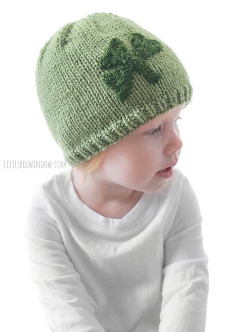 Shamrock Hat KNITTING PATTERN / Shamrock Pattern / St Patrick - Etsy