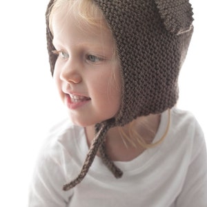 Baby Dog Bonnet KNITTING PATTERN / Puppy Dog Bonnet Pattern / Puppy ...