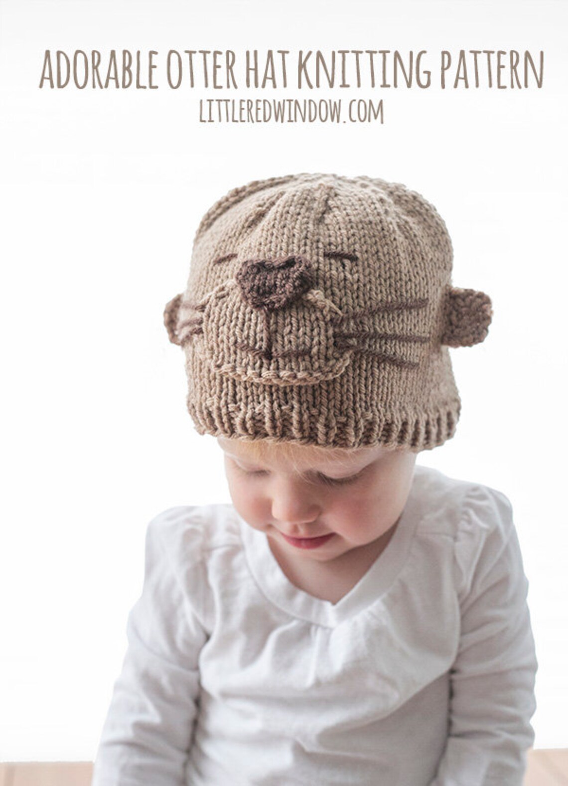 Adorable Otter Hat KNITTING PATTERN / Otter Pattern / Sea - Etsy
