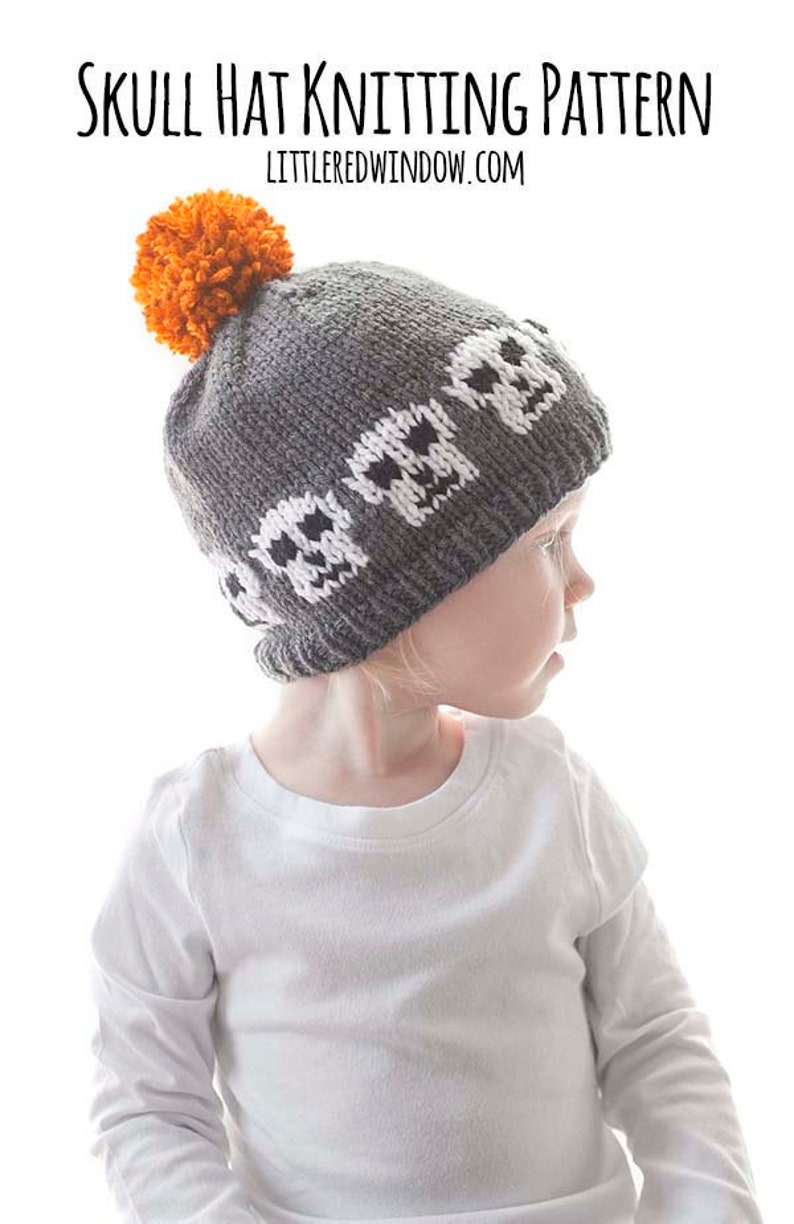 Baby Skull Hat KNITTING PATTERN / Skull Hat Pattern / Skeleton - Etsy