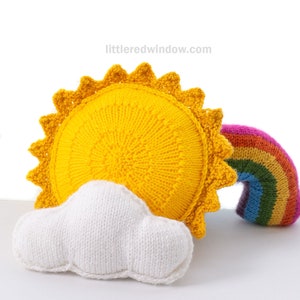Sweet Sun KNITTING PATTERN / Knit Sun Pattern / Sun Knitting Pattern ...