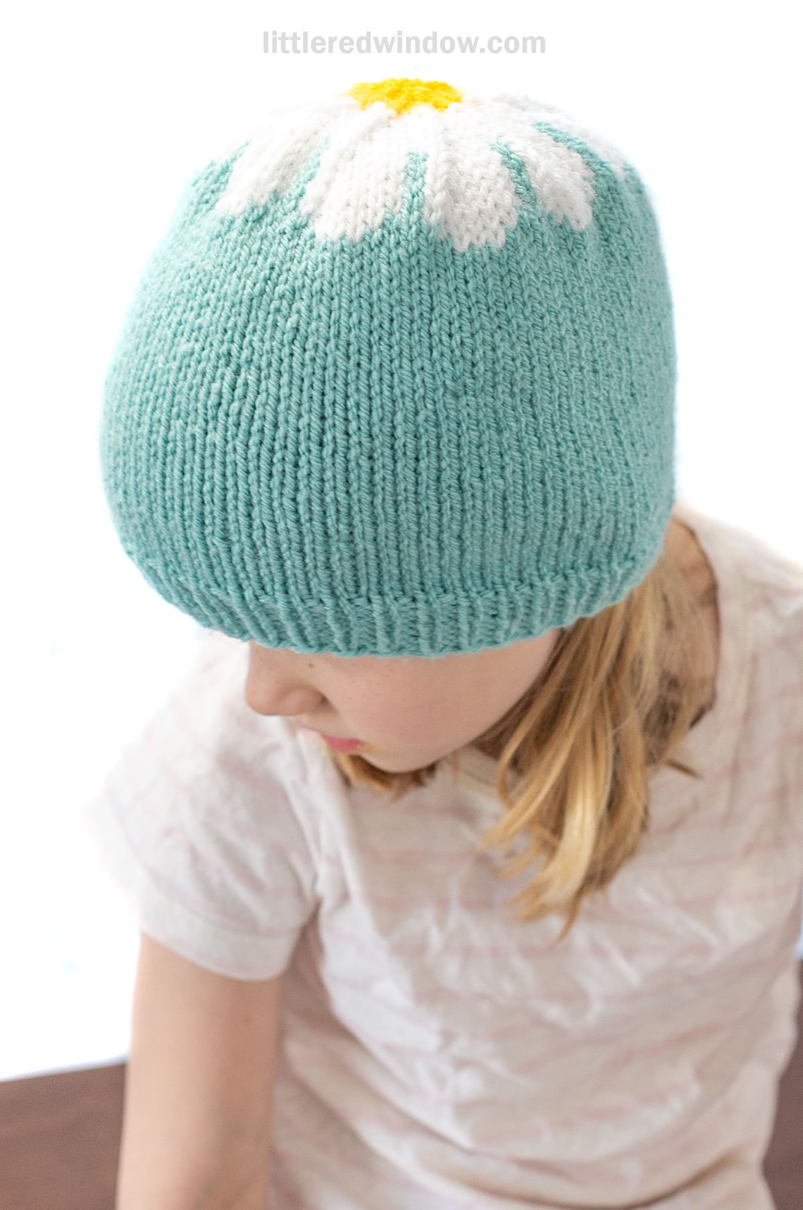 Daisy Top Hat KNITTING PATTERN / Flower Hat Pattern / Daisy Knitting ...