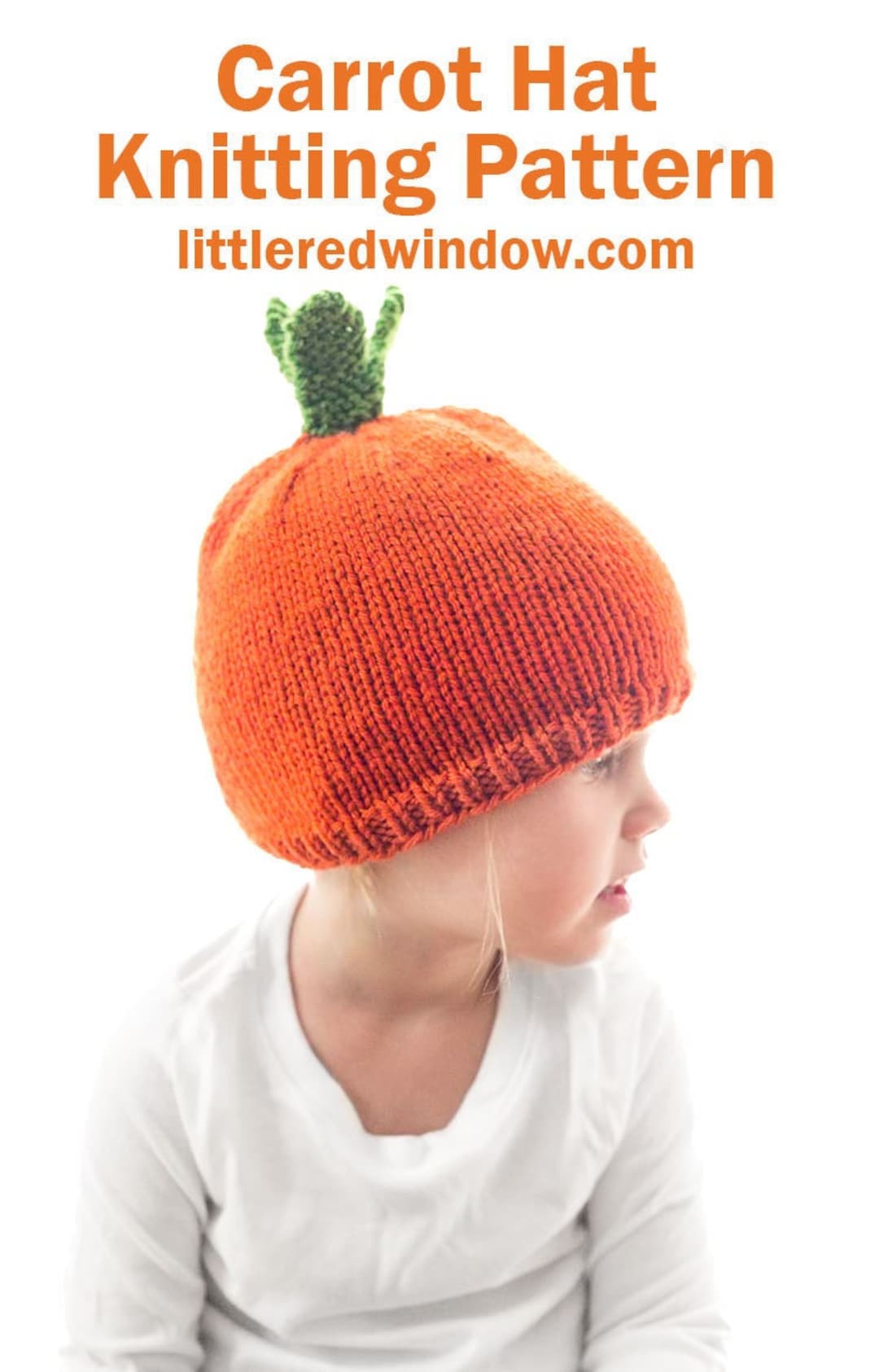 Carrot Hat KNITTING PATTERN / Carrot Pattern / Knit Carrot Hat Pattern ...