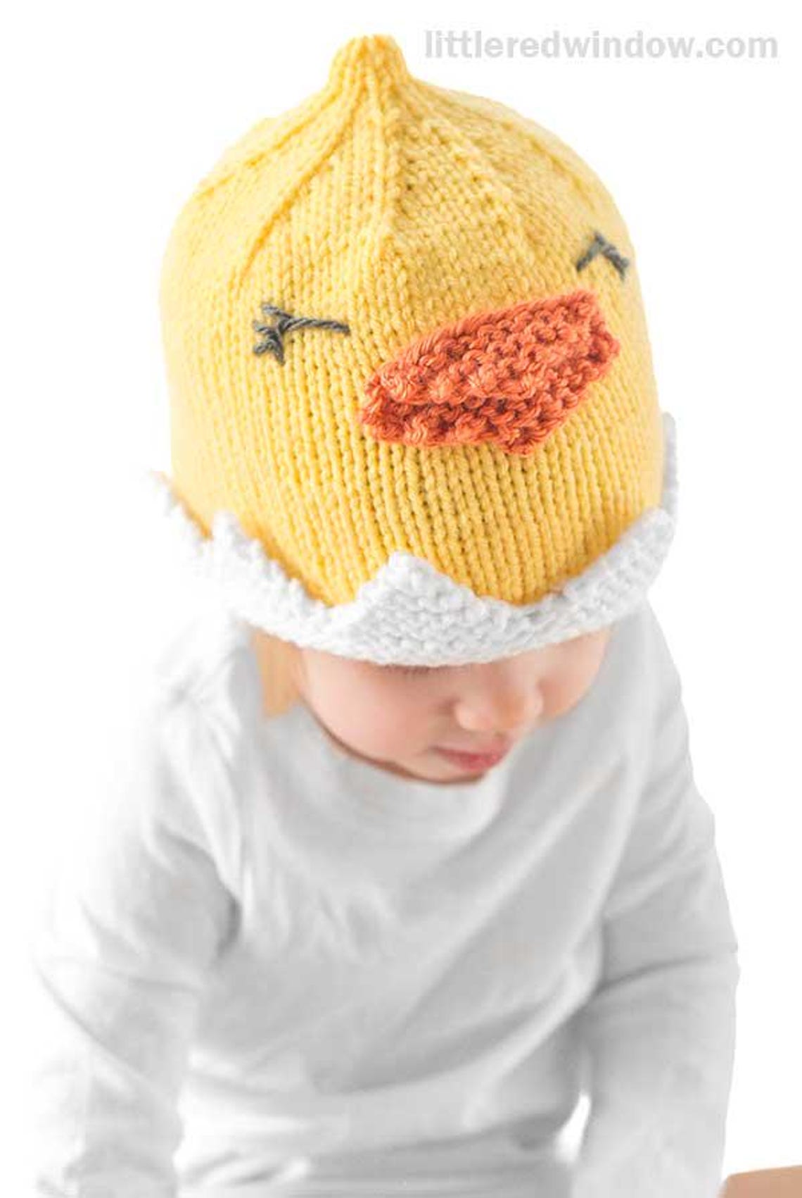 Baby Chick Hat KNITTING PATTERN / Baby Chicken Hat / Easter Chick ...