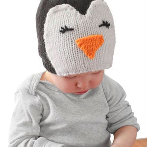 Penguin Hat KNITTING PATTERN / Penguin Pattern / Penguin Baby Hat ...