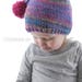 Easy Pom Pom Stocking Cap KNITTING PATTERN / Stocking Cap Pattern / Pom ...