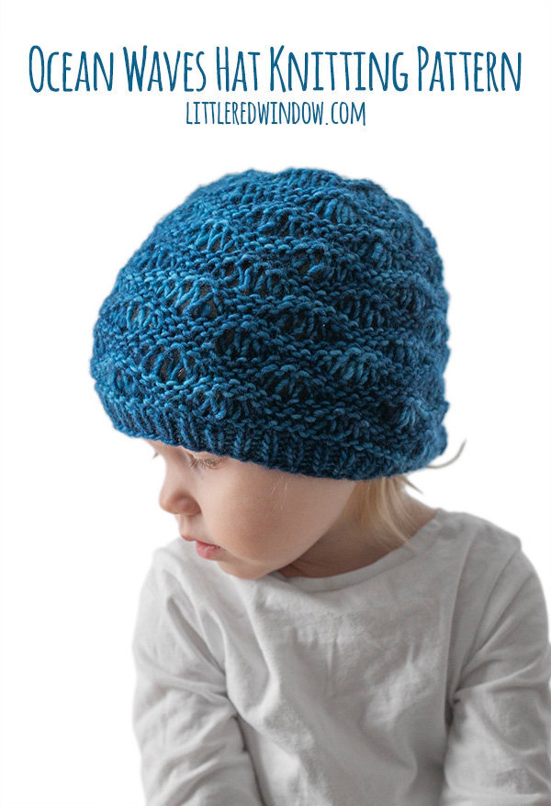 Ocean Waves Hat KNITTING PATTERN / Nautical Nursery / Wave Pattern ...