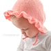 Baby Ruffle Bonnet KNITTING PATTERN // Ruffle Pattern // Knit Baby ...