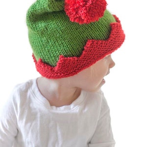 Christmas Elf Hat KNITTING PATTERN / Baby Elf Hat Pattern / Knit Elf ...