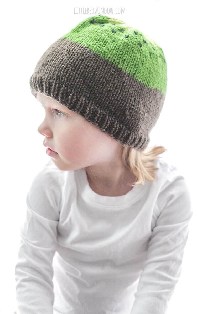 Kiwi Hat KNITTING PATTERN / Knit Kiwi Hat Pattern / Summer Knit Hat ...