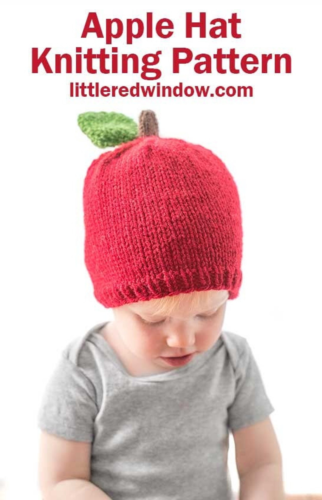 Apple Hat KNITTING PATTERN / Apple Knitting Pattern / Apple Pattern ...