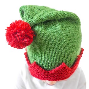 Christmas Elf Hat KNITTING PATTERN / Elf Hat Pattern / Knit Elf Hat ...
