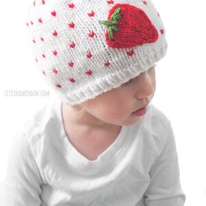Fresh Strawberry Hat KNITTING PATTERN / Strawberry Pattern / Baby ...
