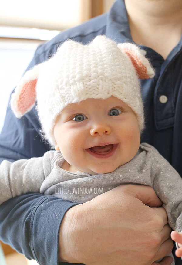 Lamb Baby Hat KNITTING PATTERN // Baby Sheep Hat Knitting | Etsy