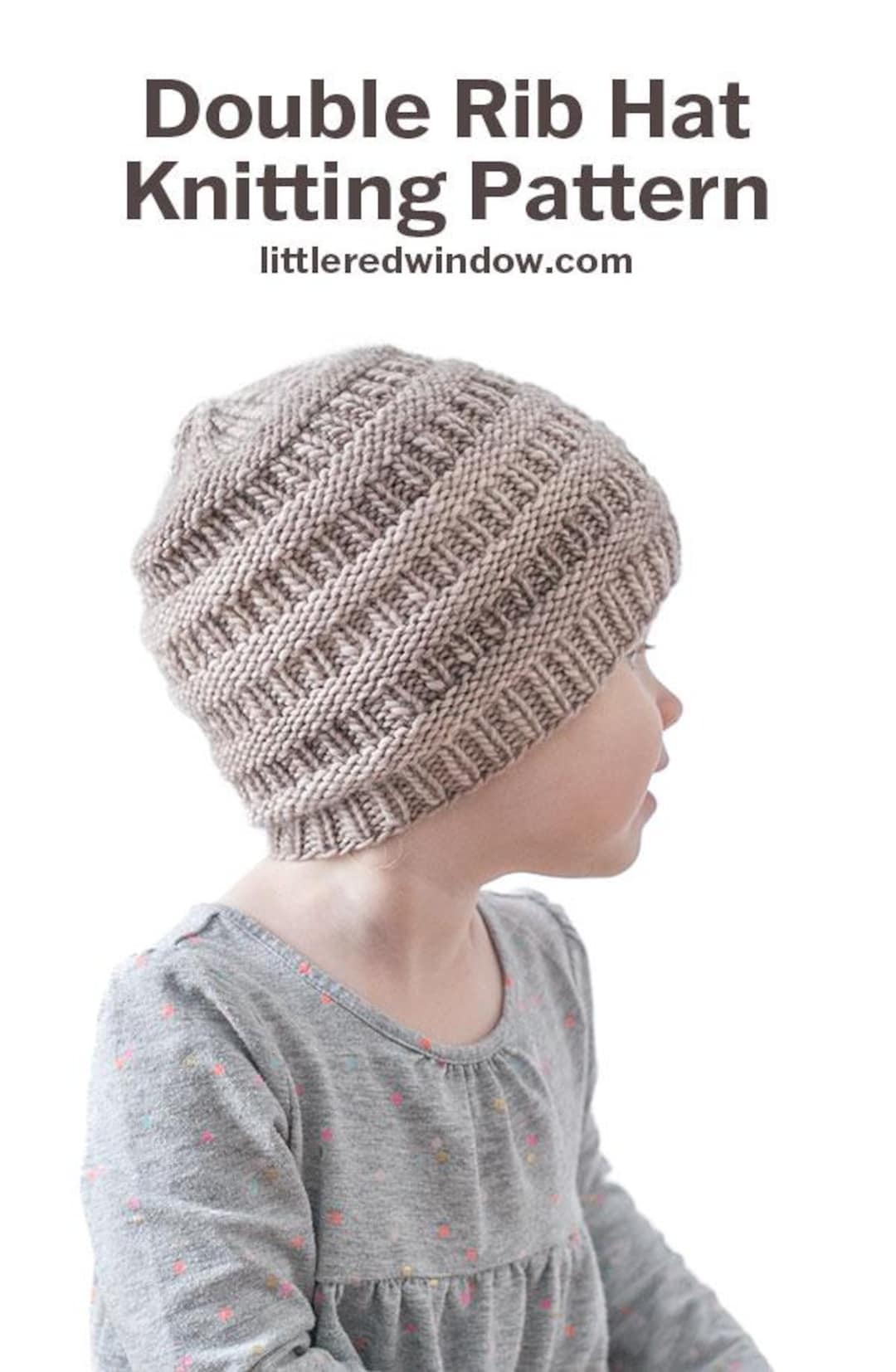 Double Rib Hat KNITTING PATTERN PDF / Downloadable Hat Pattern - Etsy