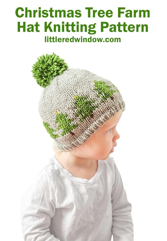 Free Knitting Pattern Baby Christmas Tree Hat Knit Christmas Santa Hat