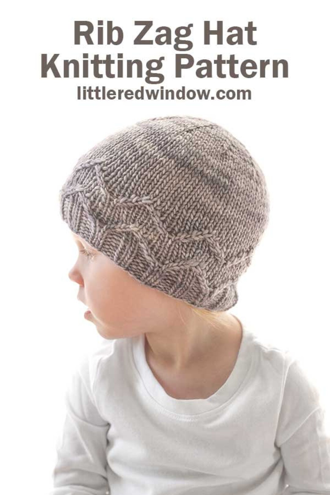 Rib Zag Hat KNITTING PATTERN / Knit Chevron Pattern / Chevron Hat ...
