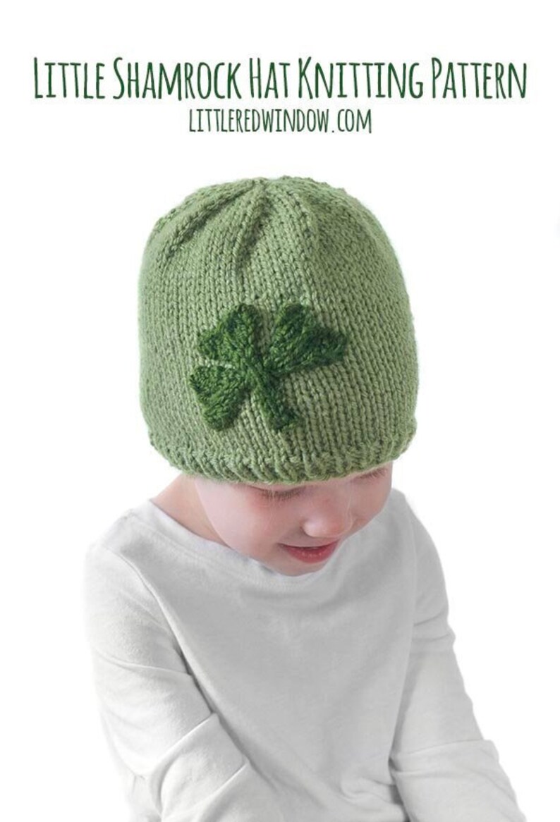 Shamrock Hat KNITTING PATTERN / Shamrock Pattern / St Patrick - Etsy